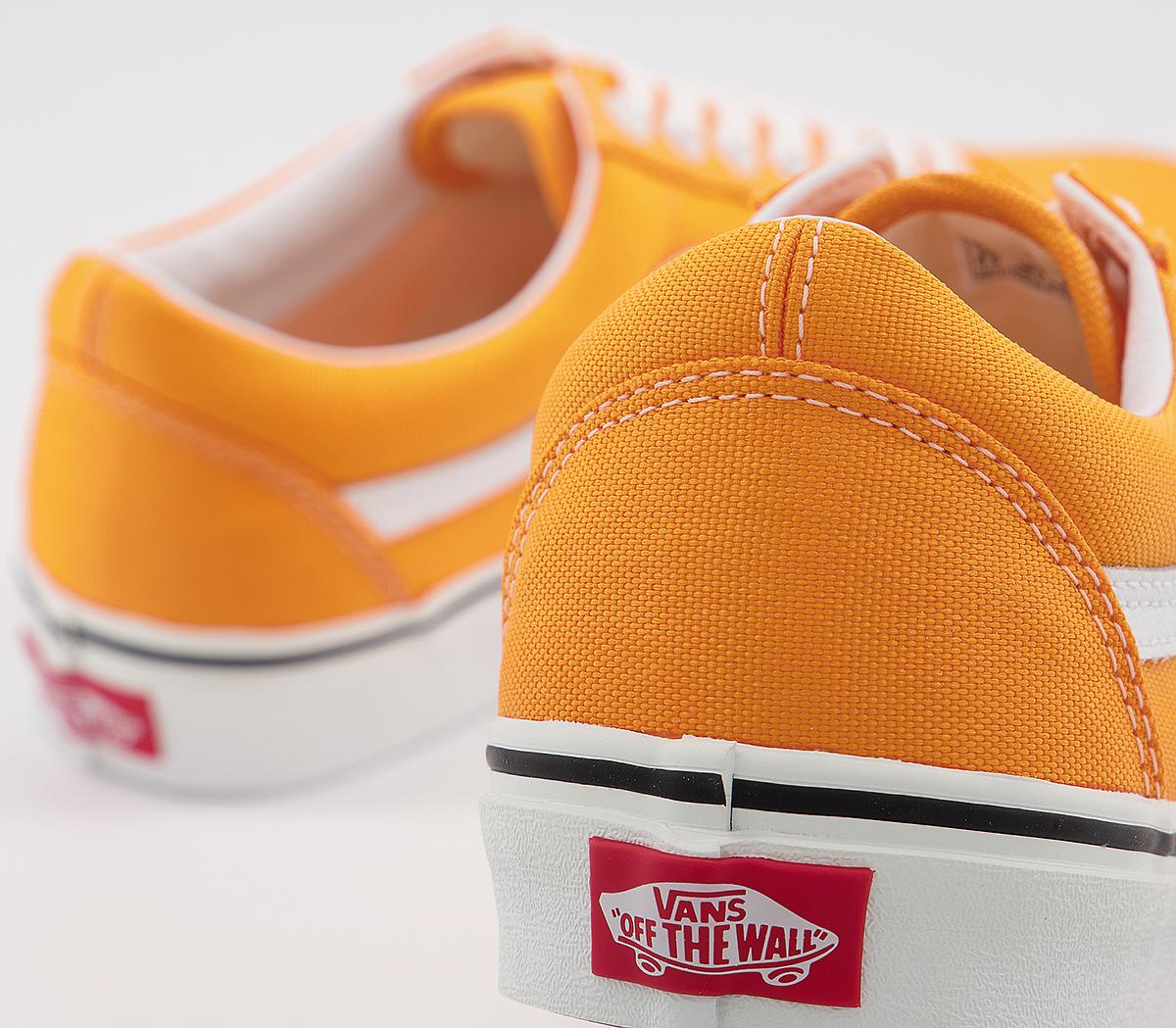 Vans Old Skool Neon Orange True White - Unisex Sports