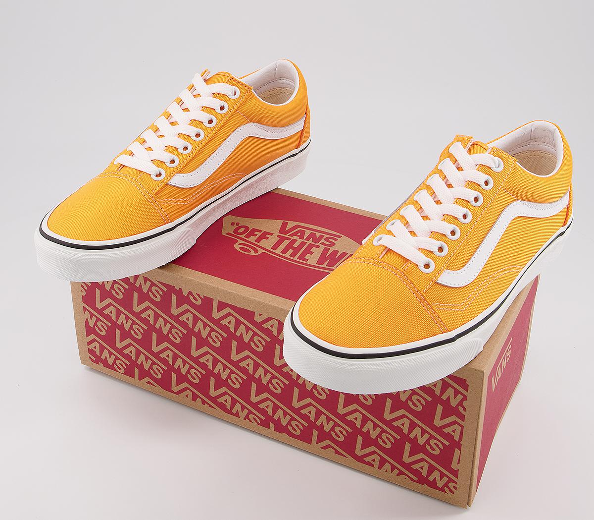 Vans Old Skool Neon Orange True White - Unisex Sports