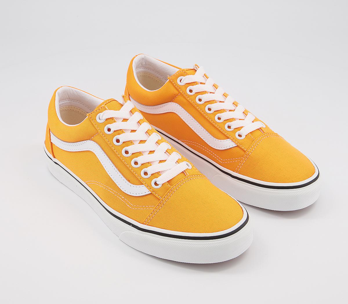 Vans Old Skool Neon Orange True White - Unisex Sports