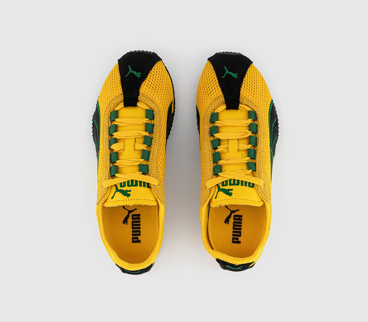 PUMA H-Street Trainers Jamaica Yellow Sizzle Archive Green - Unisex Sports