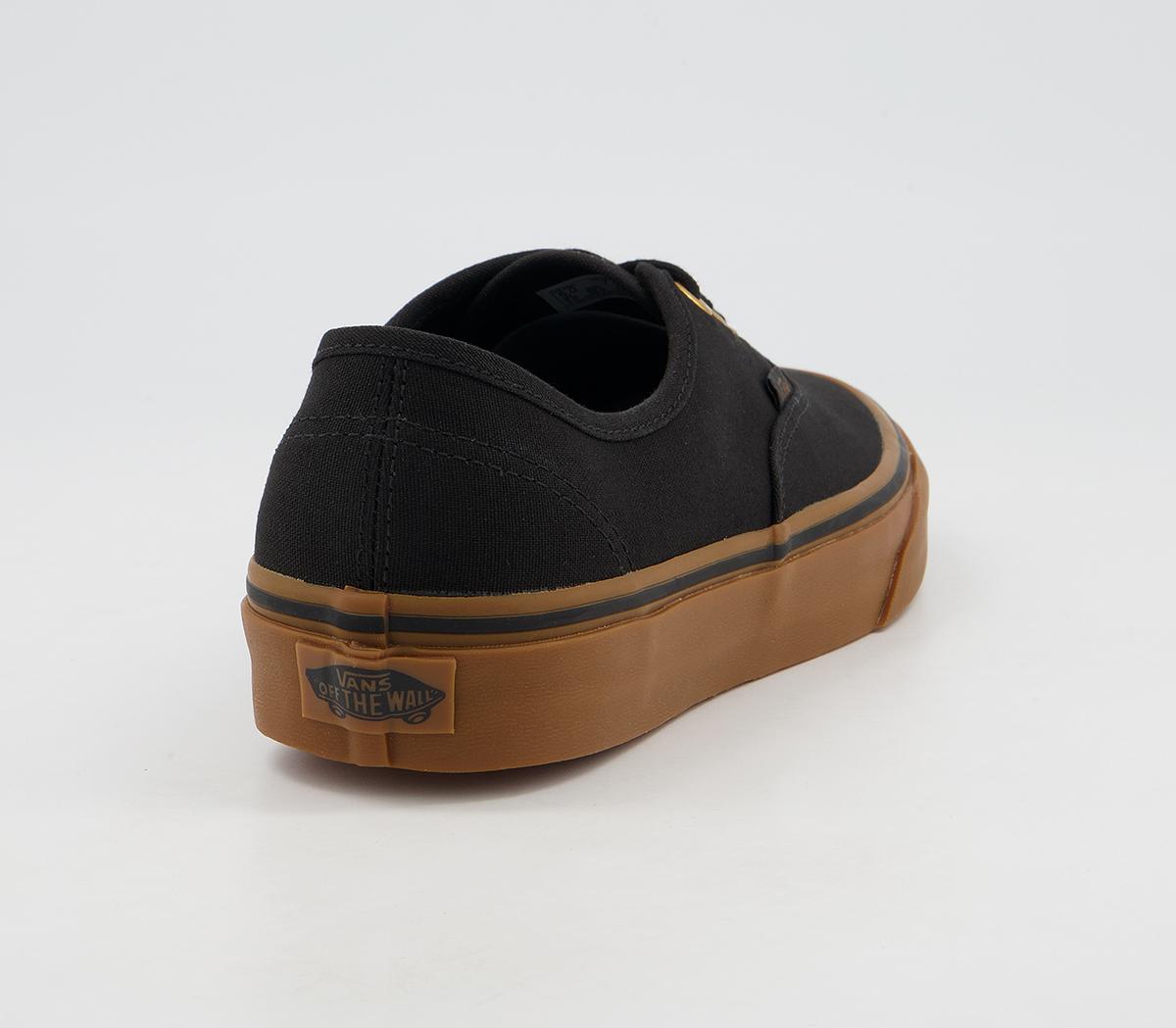 Vans Authentic Trainers Black Rubber - Unisex Sports