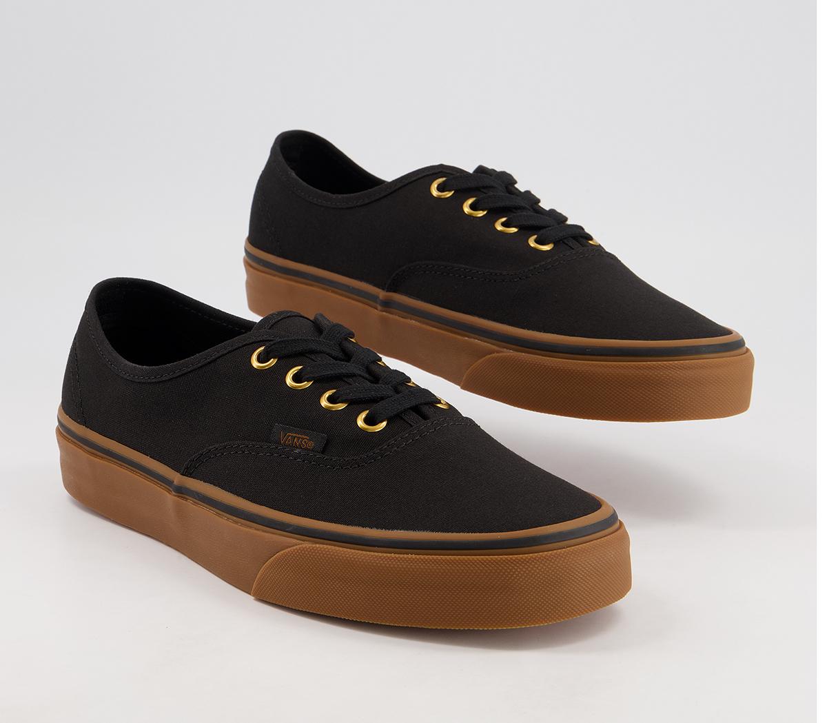 Vans Authentic Trainers Black Rubber - Unisex Sports