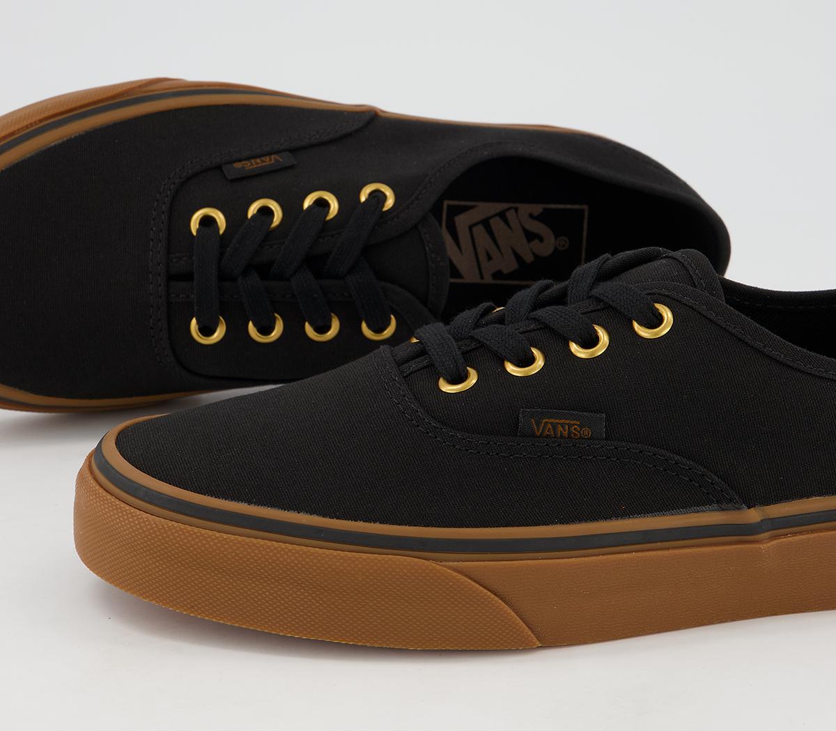 Vans Authentic Trainers Black Rubber - Unisex Sports