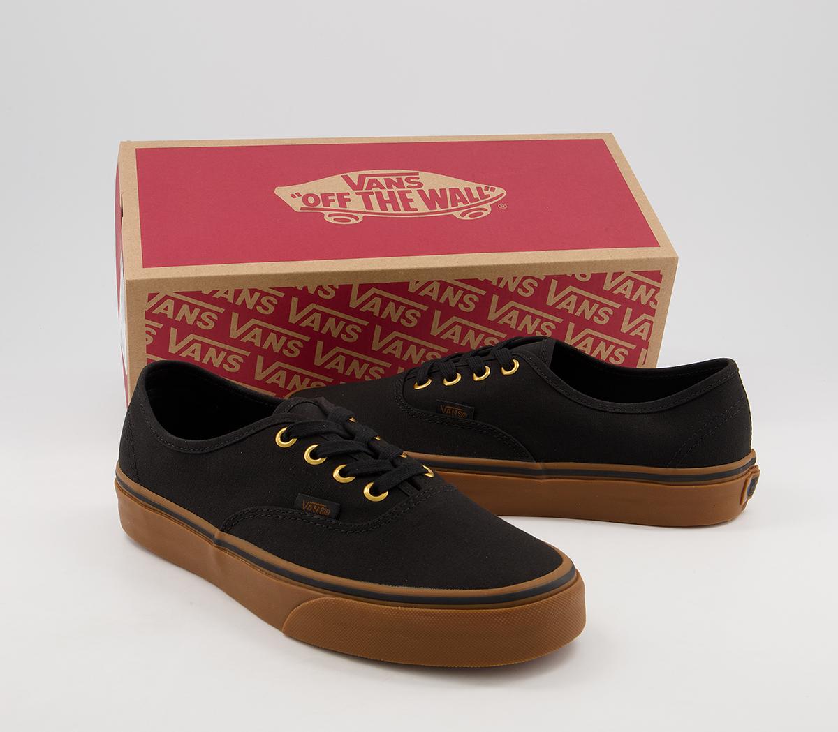 Vans Authentic Trainers Black Rubber - Unisex Sports