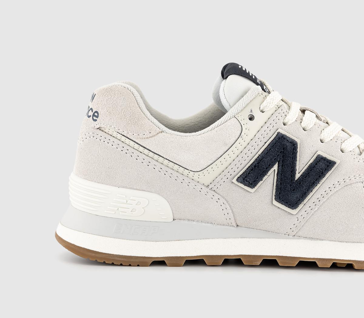 New Balance 574 Trainers Reflection Grey Navy - Men's Trainers