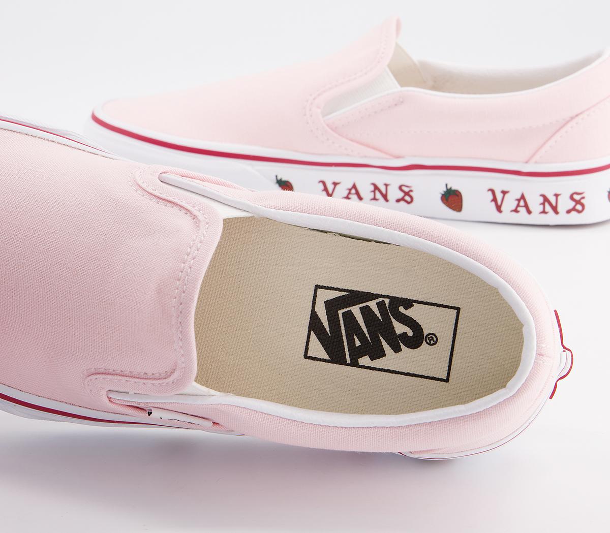 Vans Vans Classic Slip On Trainers Blushing Pink Strawberry - Women's ...