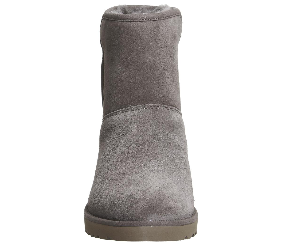 UGG Classic Slim Kristin Mini Boots Slate Suede - Women's Ankle Boots