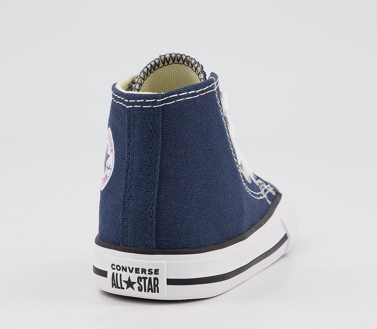 Converse All Star Hi Canvas Infant Trainers Navy Canvas - Unisex