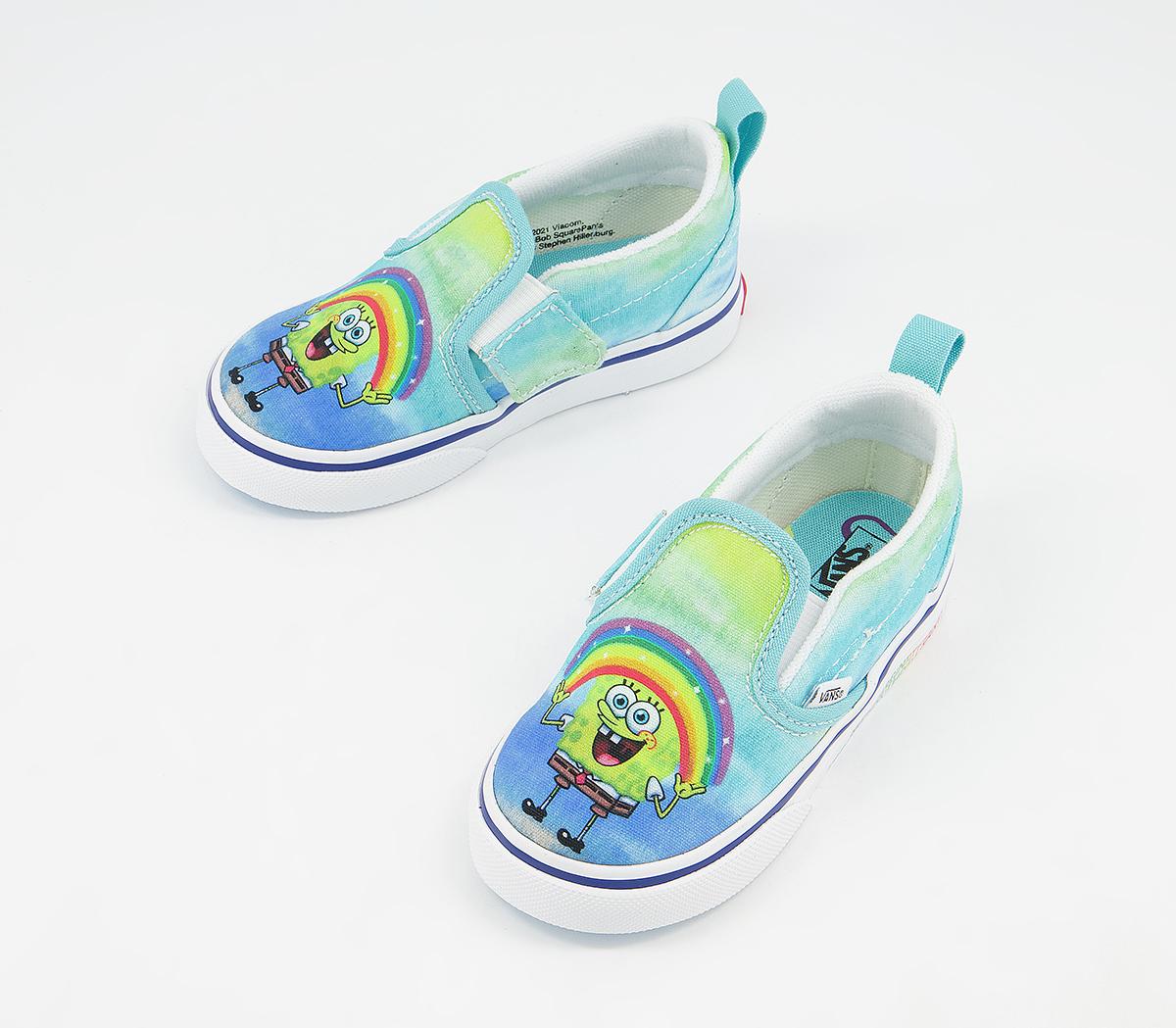 Vans Classic Slip On Toddler Trainers Spongebob Imaginaaation - Unisex
