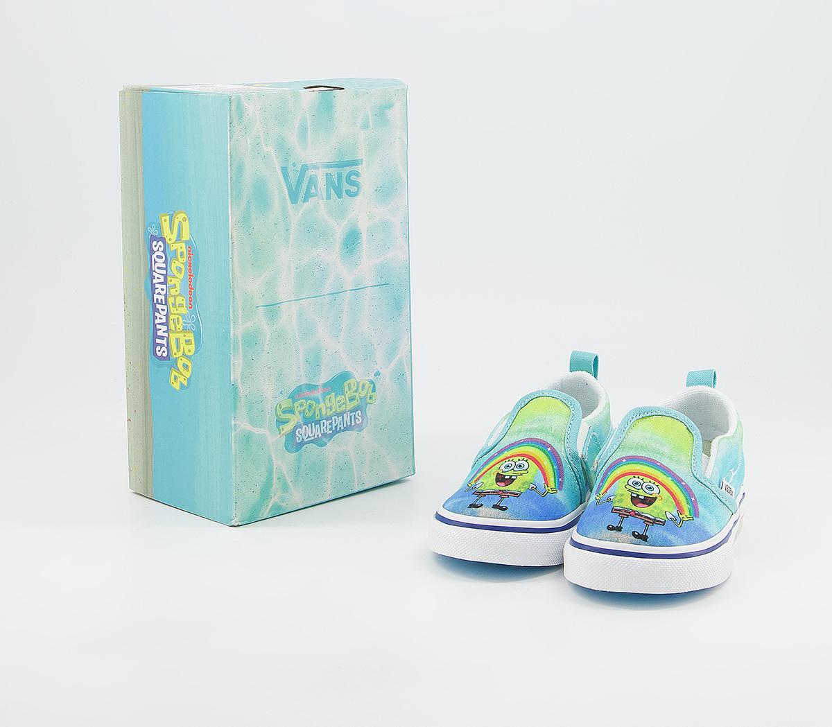 Vans Classic Slip On Toddler Trainers Spongebob Imaginaaation - Unisex
