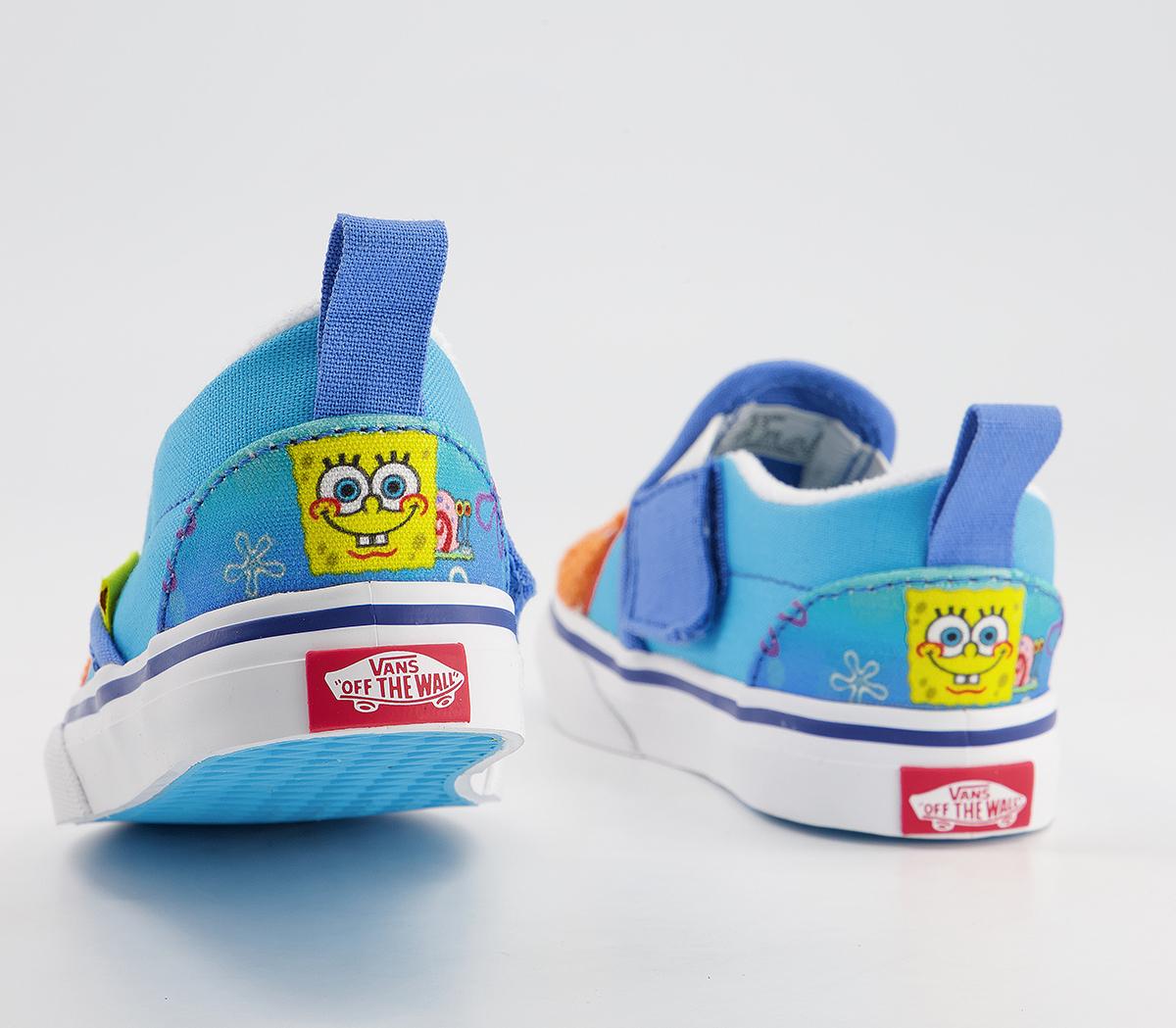 Vans Classic Slip On Toddler Trainers Spongebob 124 Conch Street - Unisex