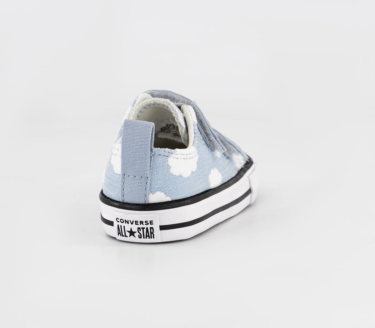 Converse All Star 2vlace Trainers Light Armory Blue Cloud - Unisex