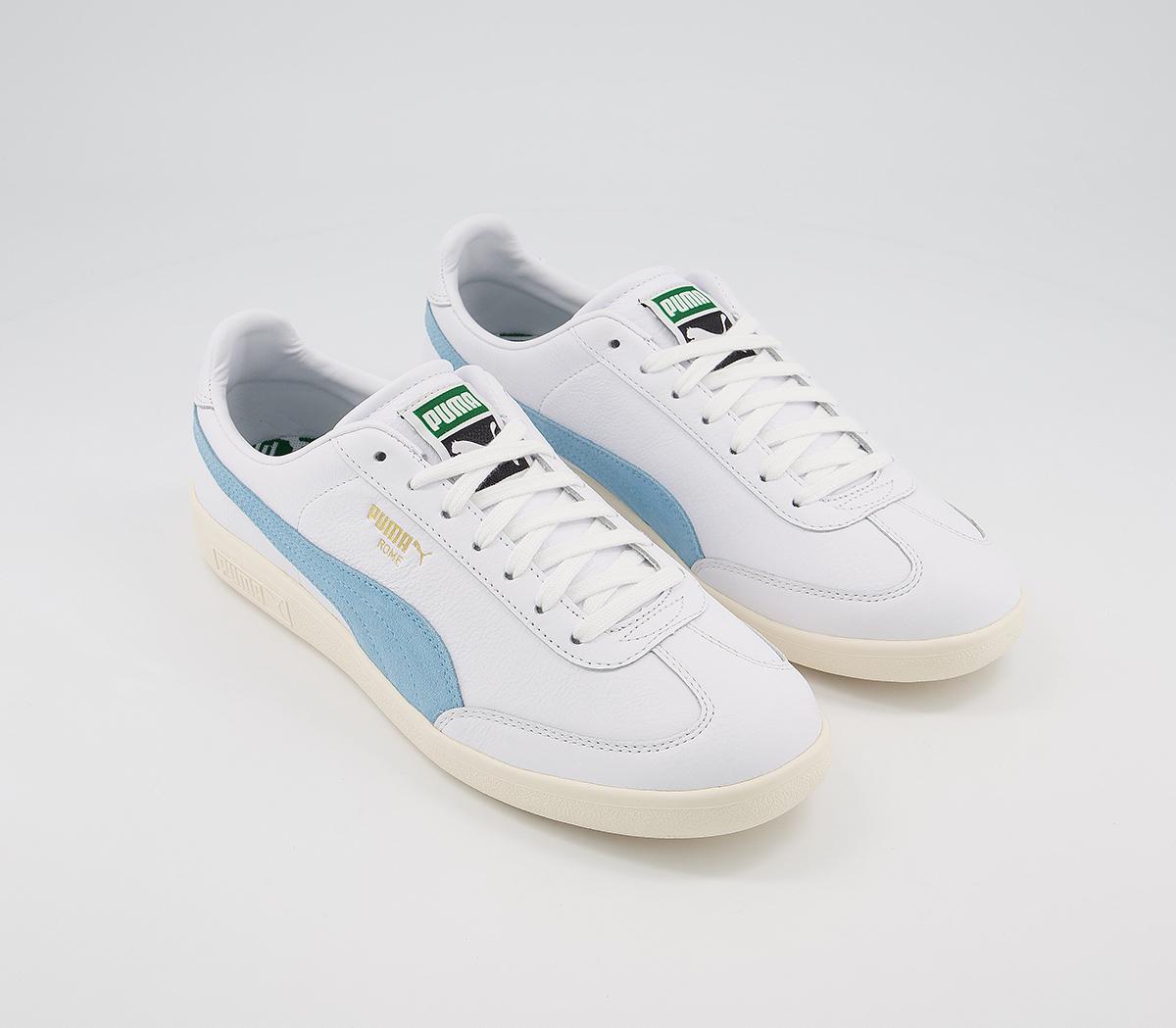 Puma Madrid Trainers Rome Puma White Etherael Blue - Unisex Sports
