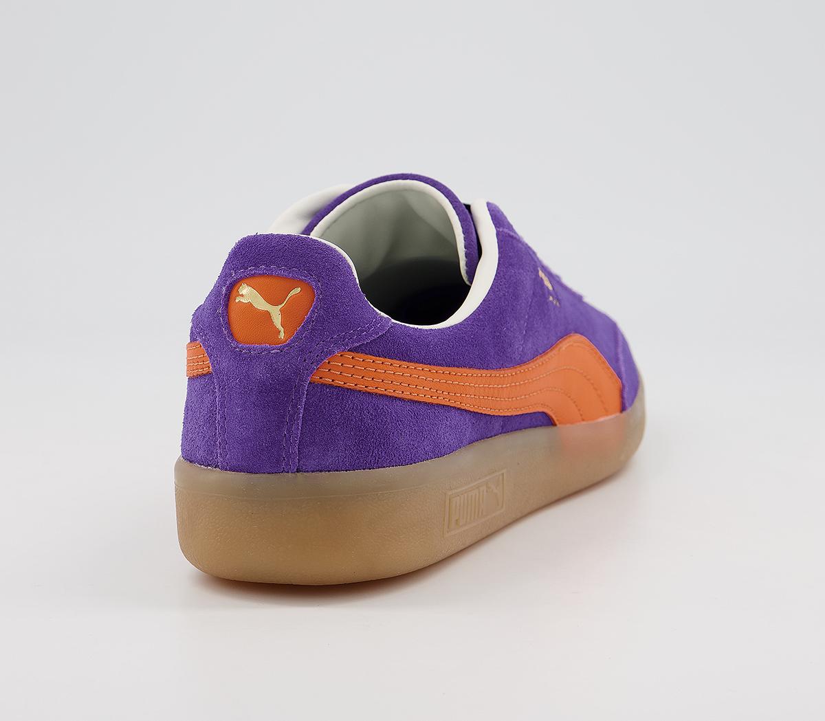 PUMA Madrid Trainers London Prism Violet Vibrant Orange - Unisex Sports