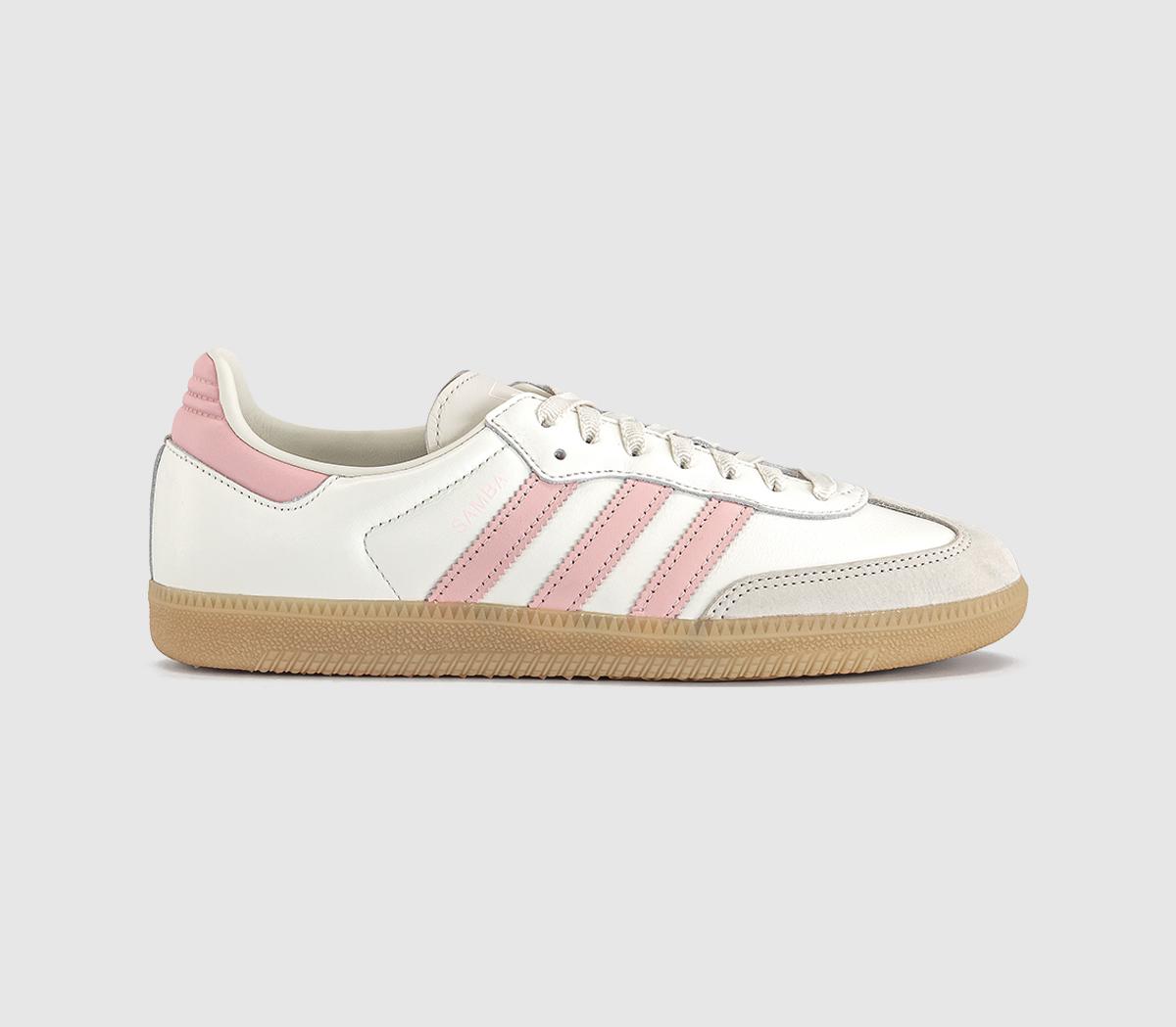 Click here for adidas Womens Samba OG Trainers Offwhite Sandy Pin... prices
