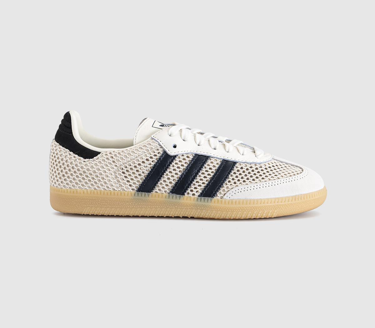 Click here for adidas Womens Samba OG Trainers Offwhite Carbon Go... prices