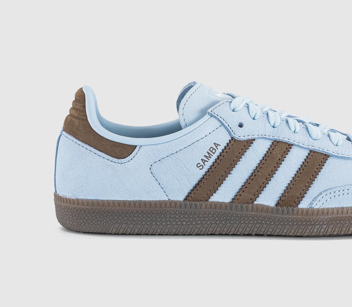 adidas Samba OG Trainers Crystal Sky Earth Strata White - Women's Trainers