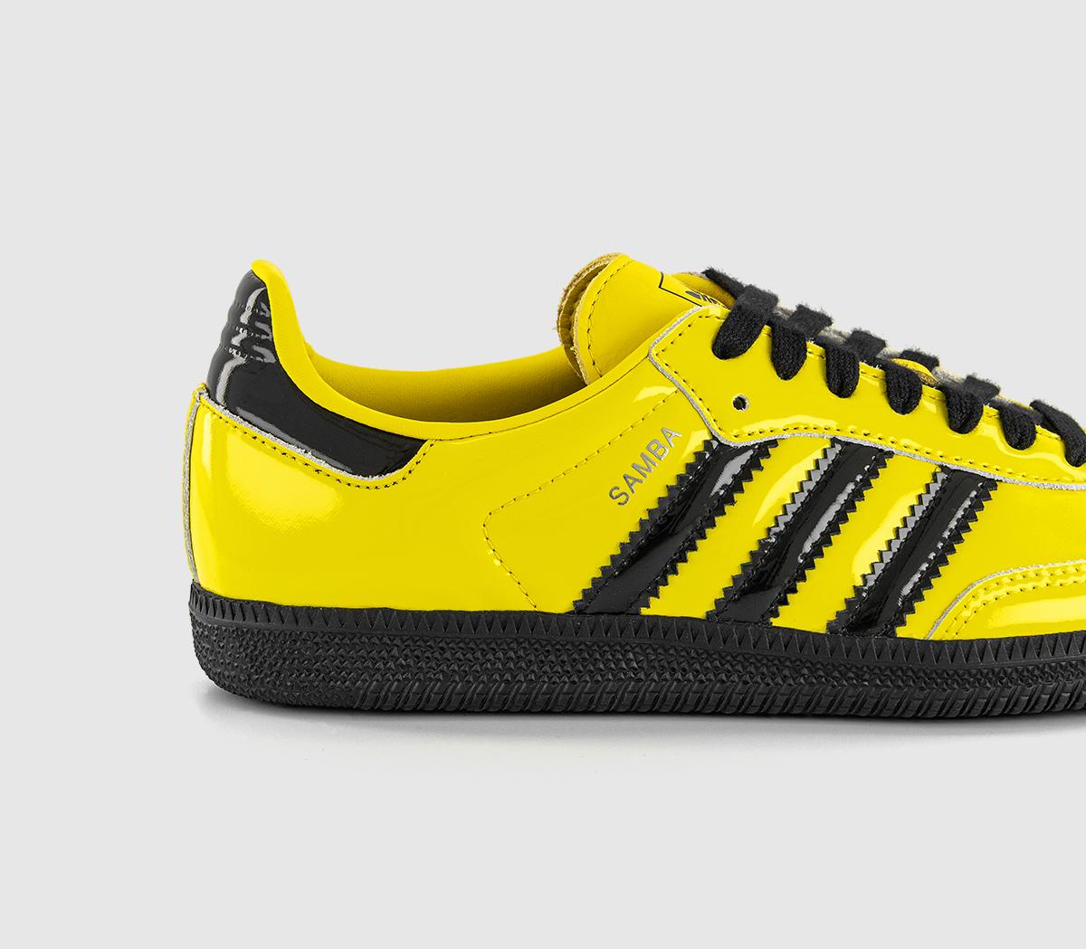 adidas Samba OG Trainers Yellow Core Black Silver Met - Women's Trainers