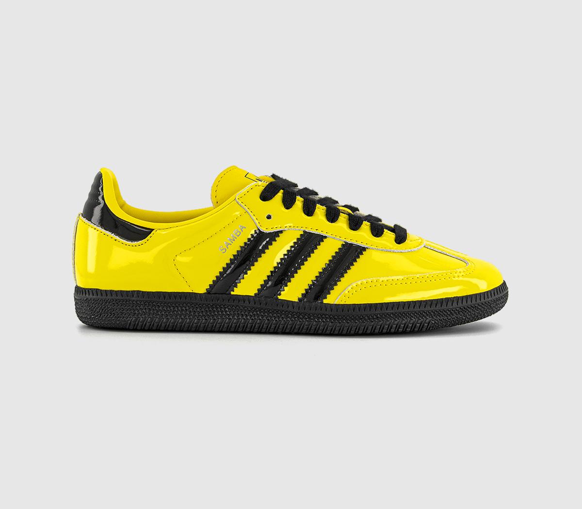 adidas Samba OG Trainers Yellow Core Black Silver Met - Women's Trainers