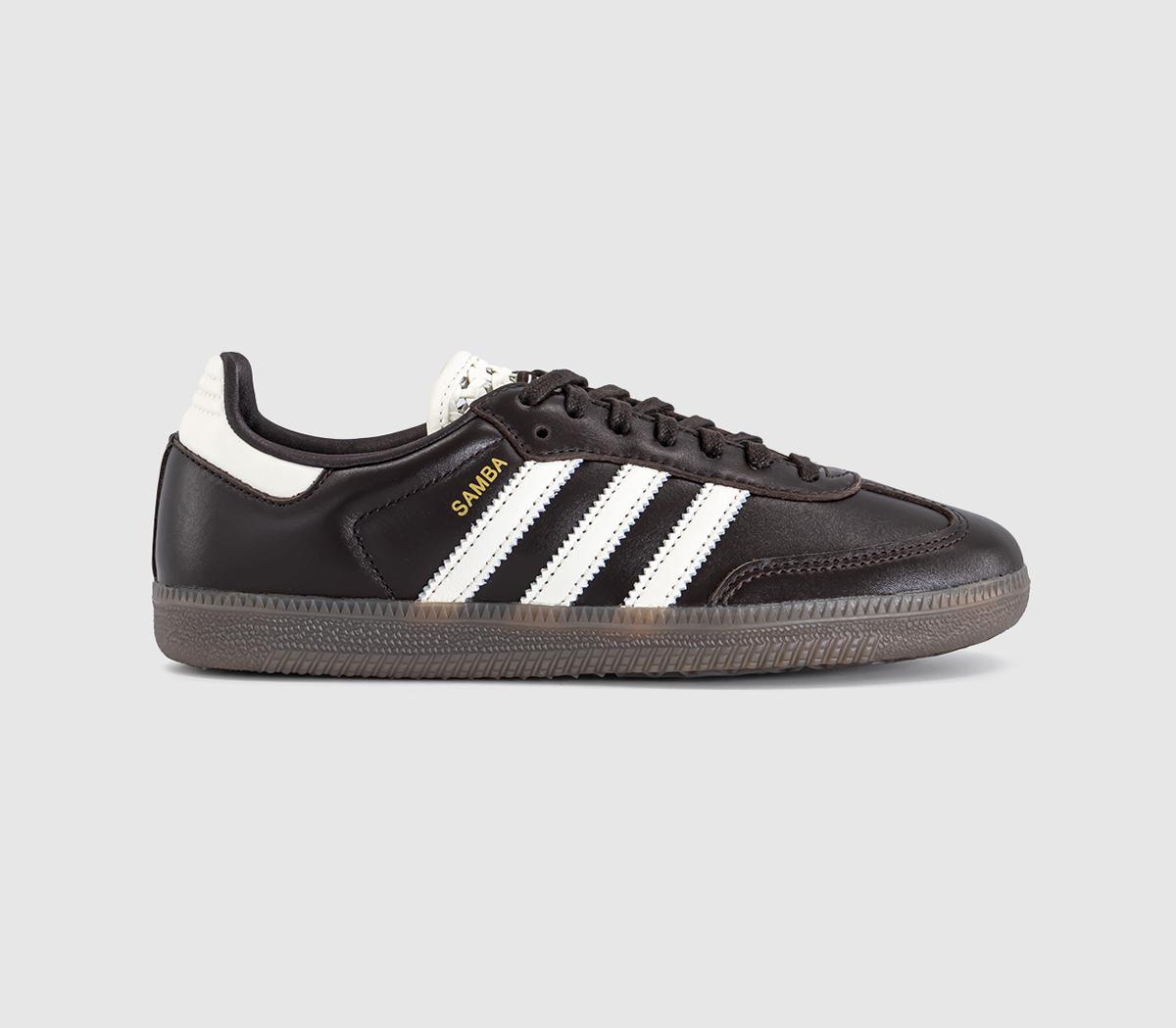 Click here for adidas Womens Samba OG Trainers Aurora Coffee Offw... prices