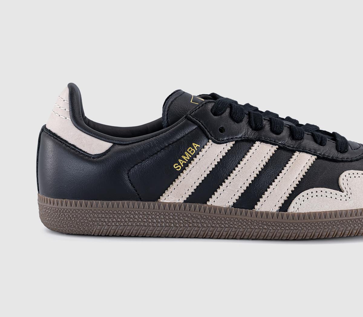 adidas Samba OG Trainers Core Black Wonder Beige Gold Metallic - Women ...