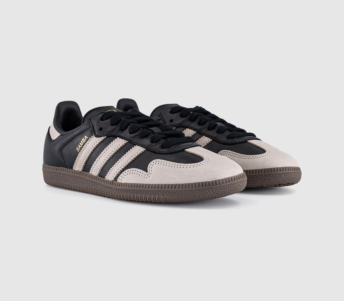 adidas Samba OG Trainers Core Black Wonder Beige Gold Metallic - Women ...