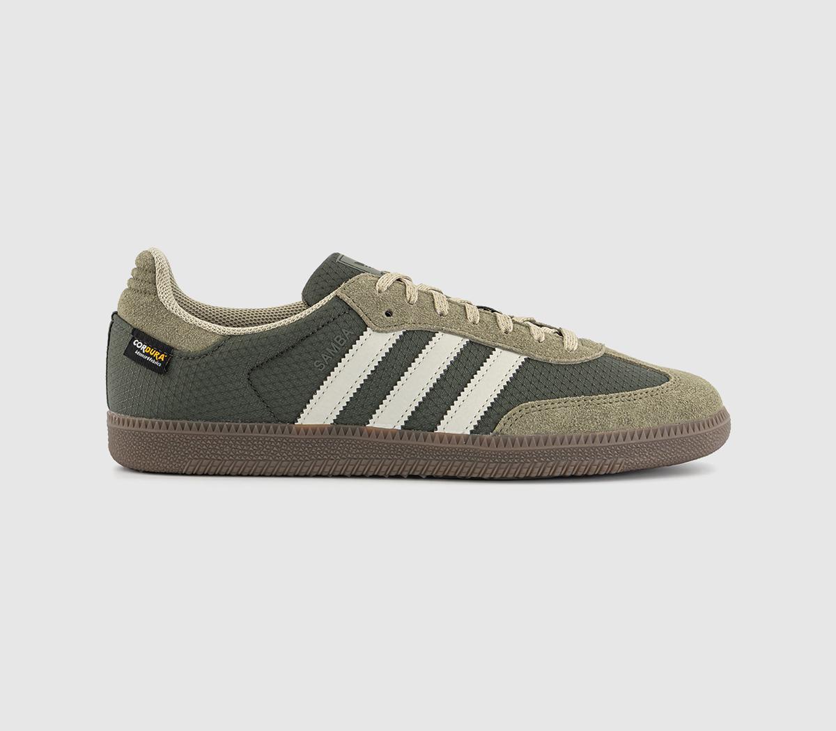 Click here for adidas Mens Samba OG Trainers Shadow Olive Putty G... prices