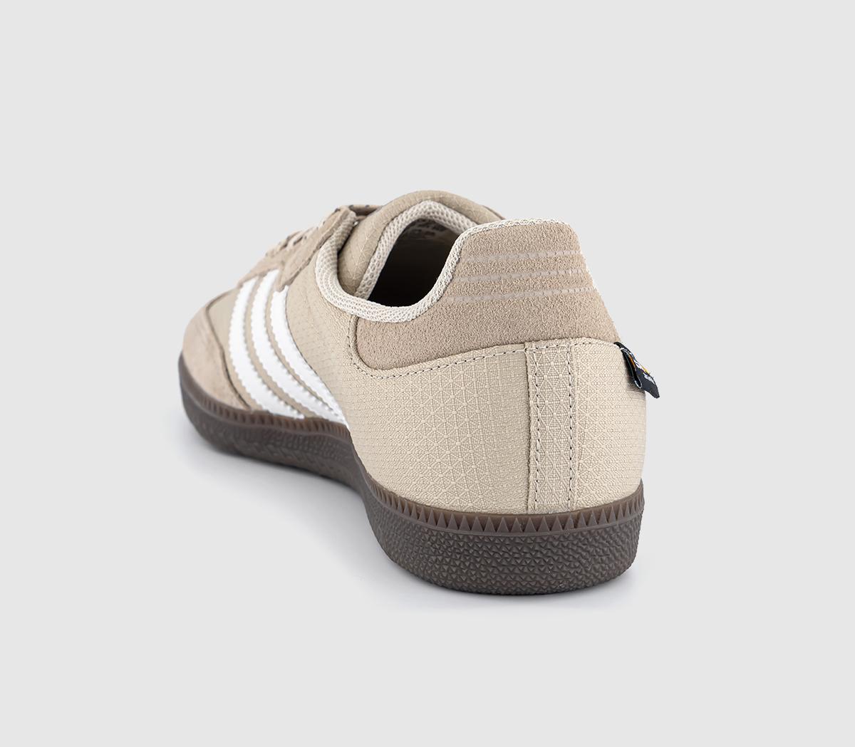 adidas Samba OG Trainers Stone Khaki Chalk White Trace Khaki - Men's ...