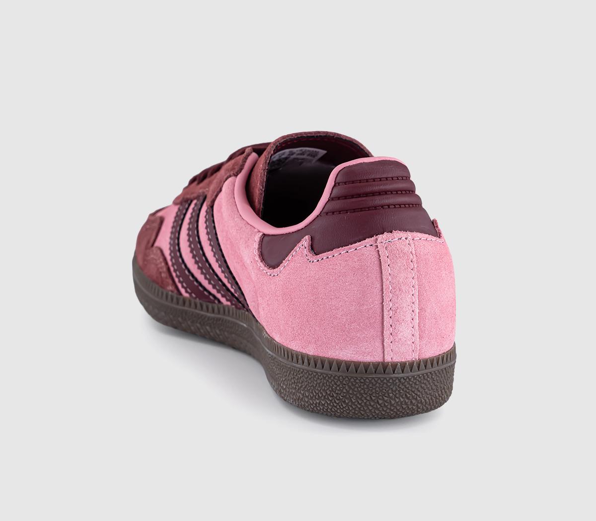 adidas Samba OG Trainers Pink Spark Shadow Red Gum - Women's Trainers