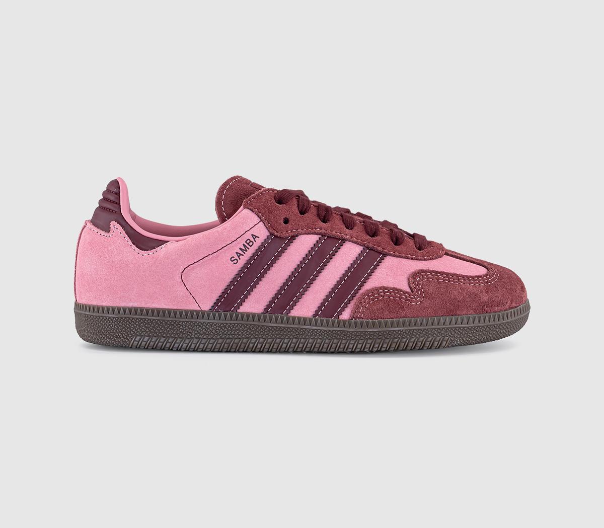 adidas Samba OG Trainers Pink Spark Shadow Red Gum - Women's Trainers