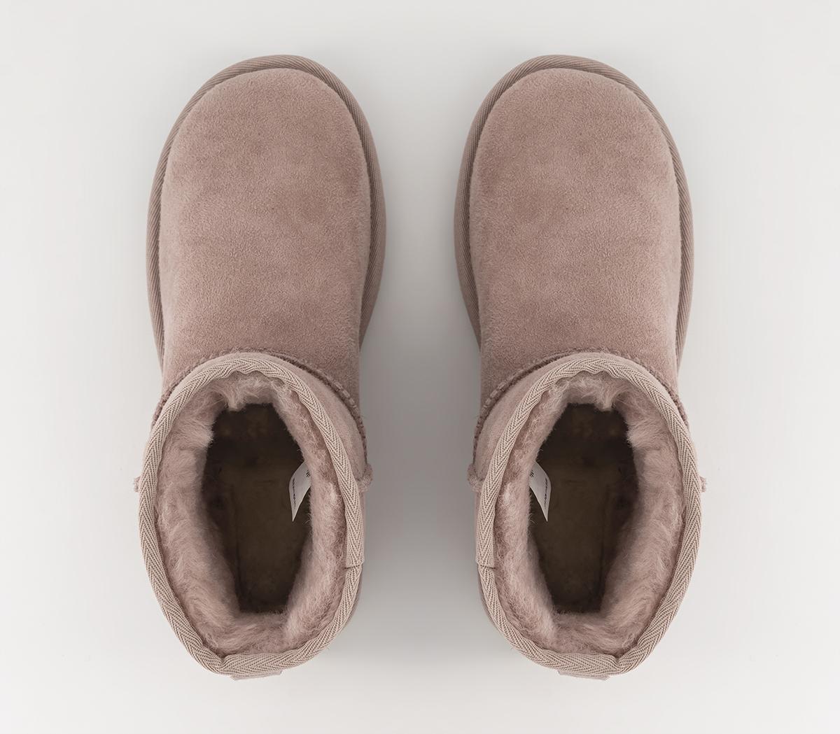 UGG Classic Mini II Boots Rose Grey - Women's Ankle Boots