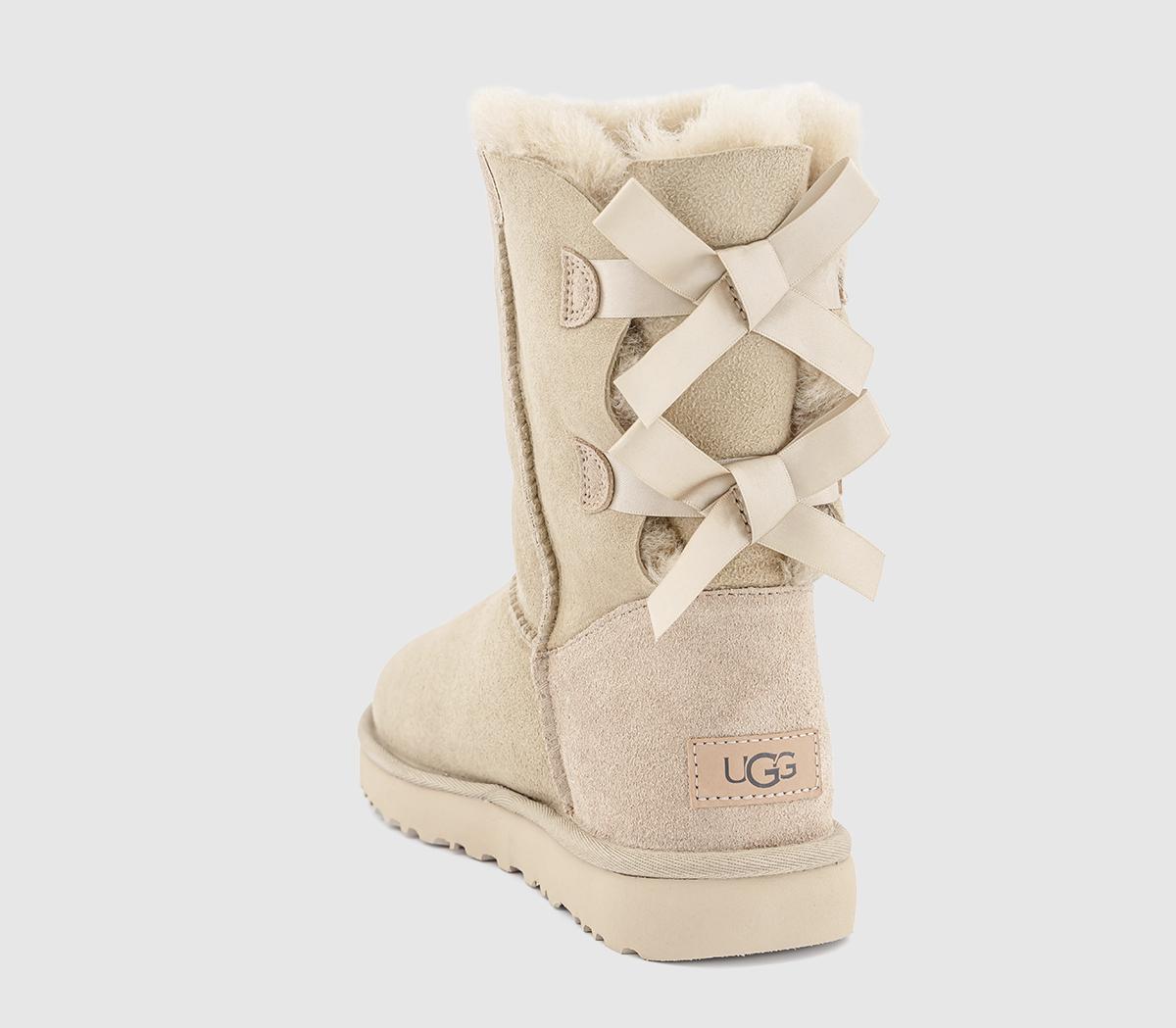 UGG Bailey Bow II Calf Boots Mustard Seed - Women's Ankle Boots