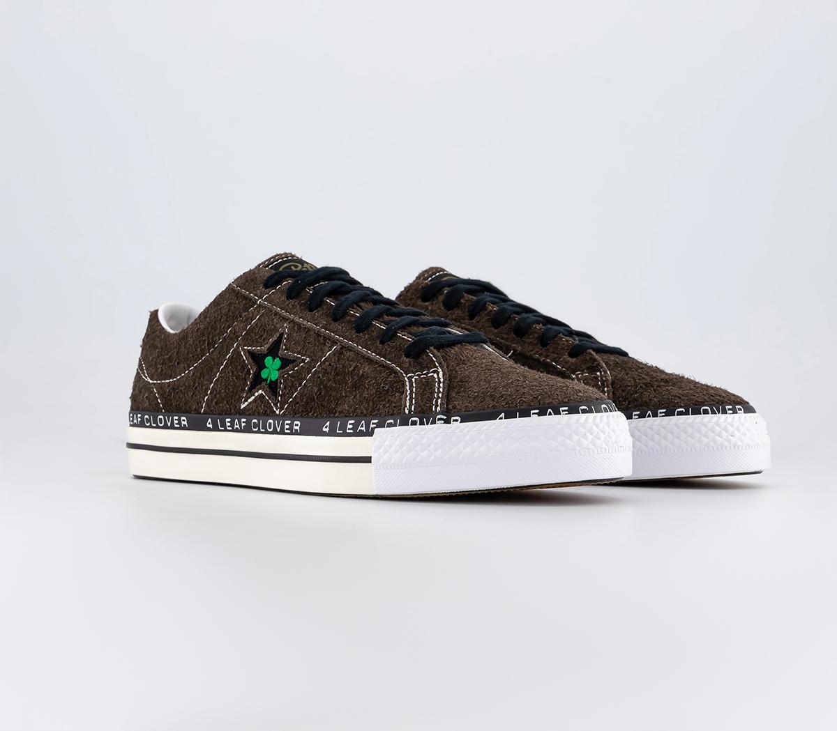 Converse One Star Pro Trainers Patta Java Burnt Olive White - Women's ...