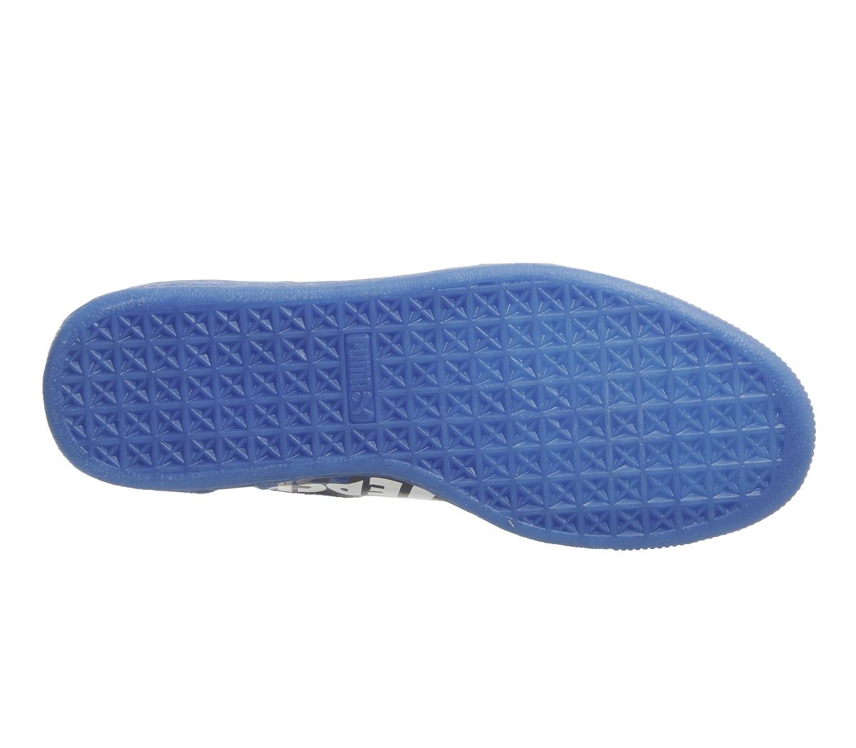 PUMA Suede Classic Trainers Pepsi Clean Blue Puma Silver - Unisex Sports