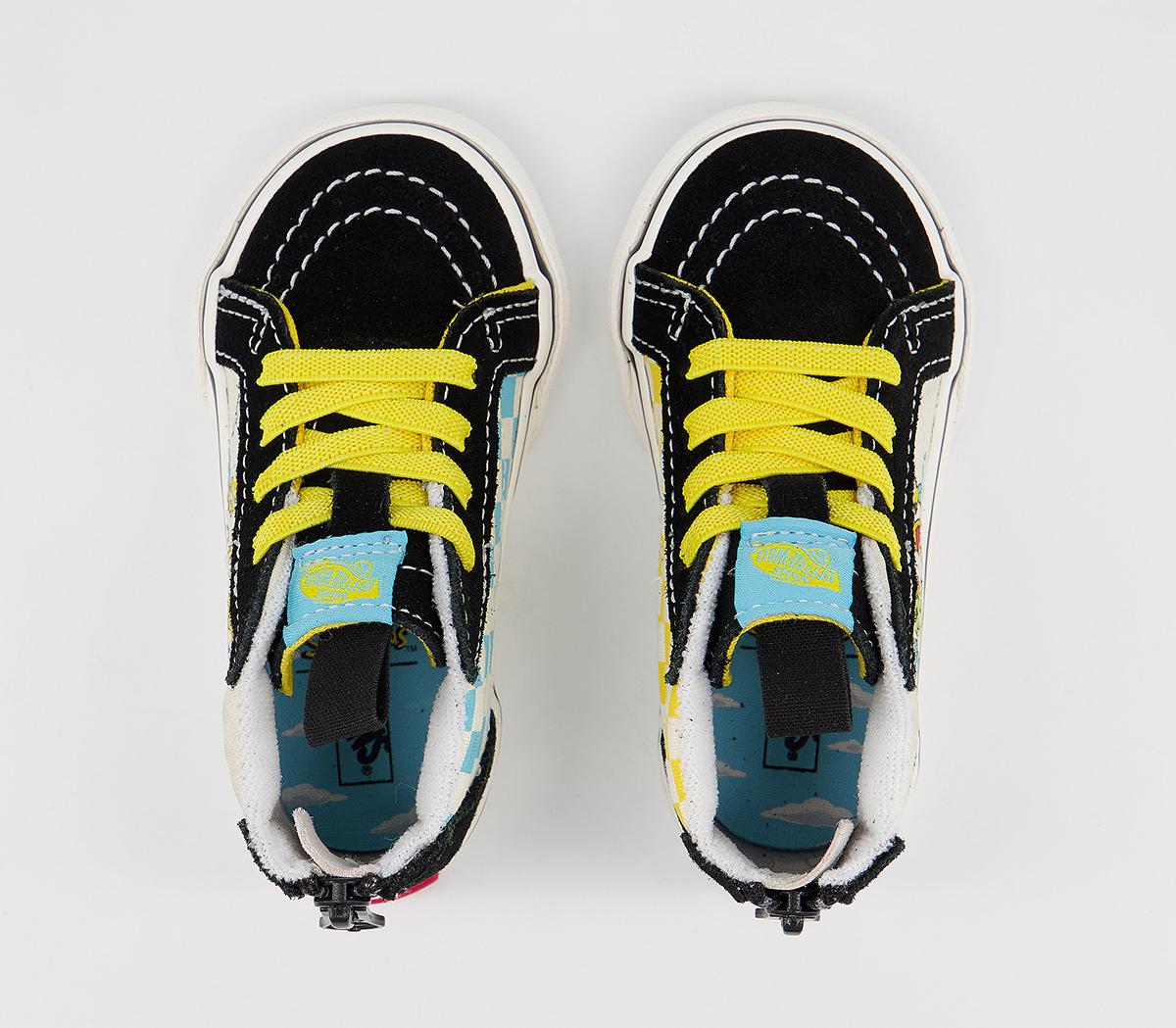 Vans Sk8 Hi Zip Toddler Trainers The Simpsons 19872020 - Unisex