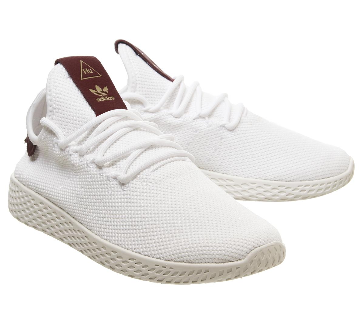 adidas Pw Tennis Trainers White Collegiate Burgundy - Women's Trainers