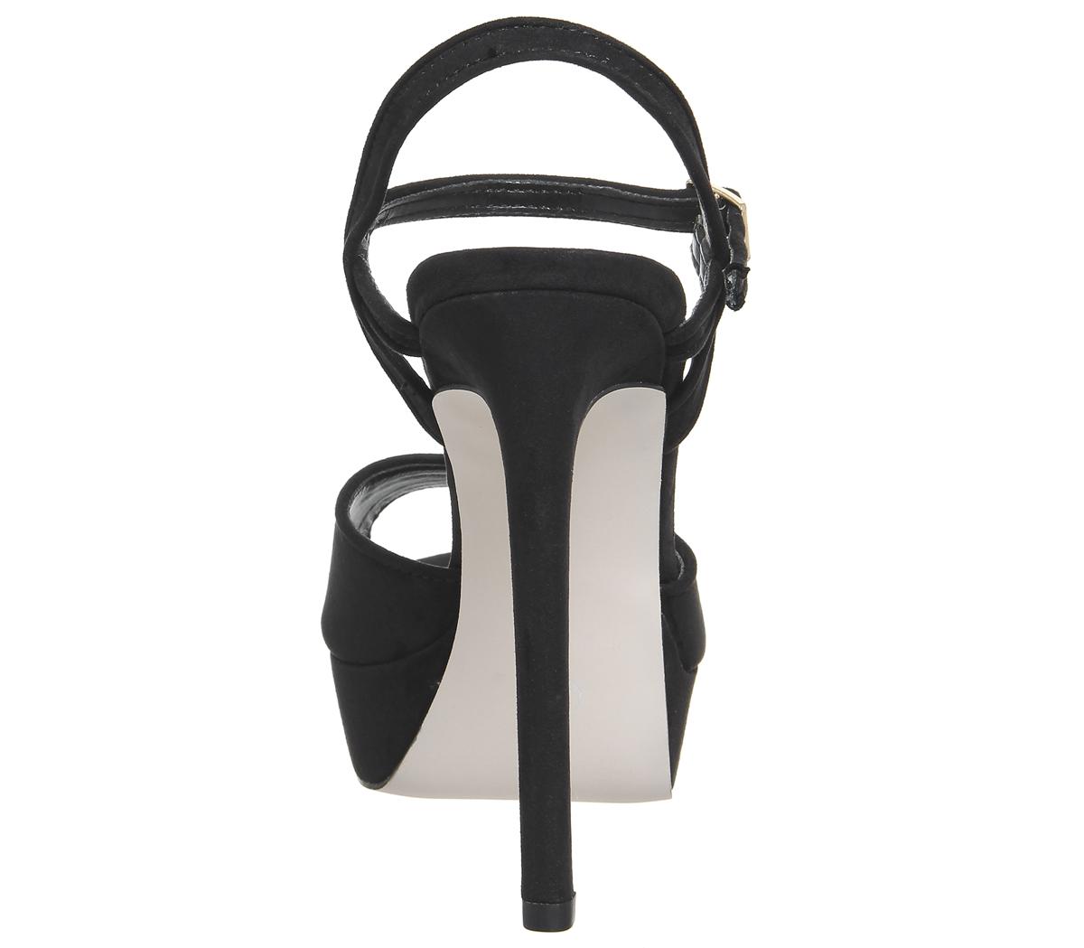 OFFICE Hoop Platform Sandals Black - High Heels