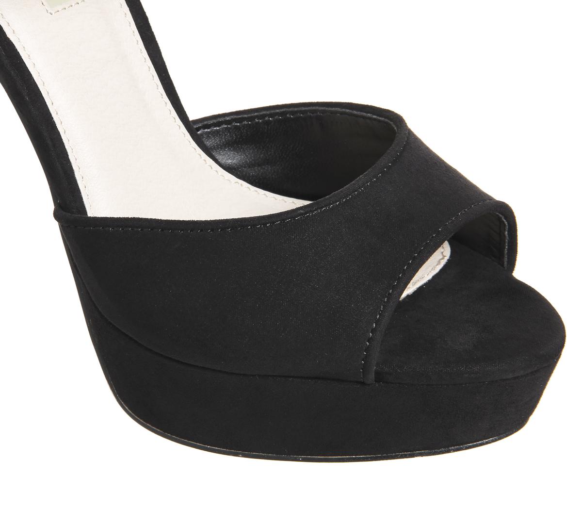 OFFICE Hoop Platform Sandals Black - High Heels