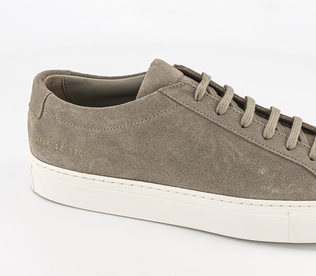 Common Projects Achilles Low Trainers Light Tan Suede - Men's Trainers