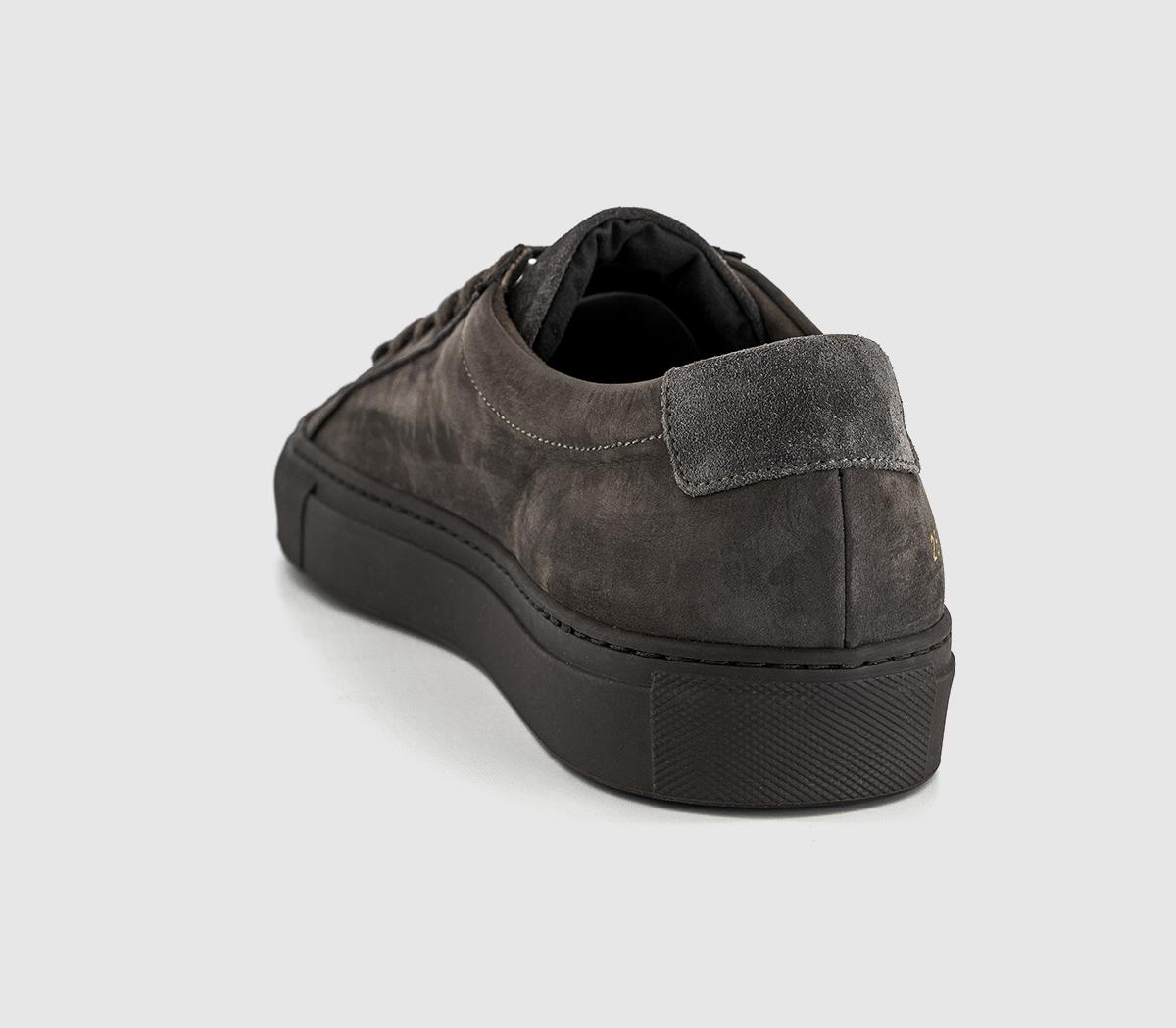 Common Projects Achilles Low Sneakers Charcoal Nubuck - Men's Trainers