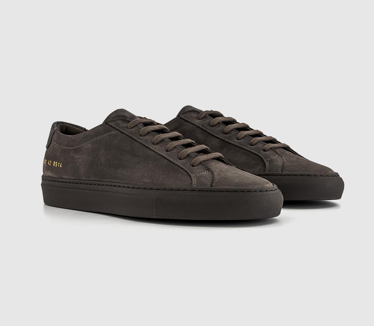 Common Projects Achilles Low Sneakers Charcoal Nubuck - Men's Trainers