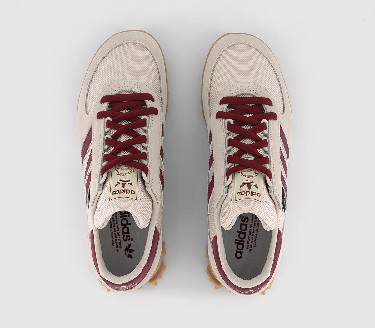 adidas Marathon TR Trainers Wonder White Collegiate Burgundy Gum - Men ...