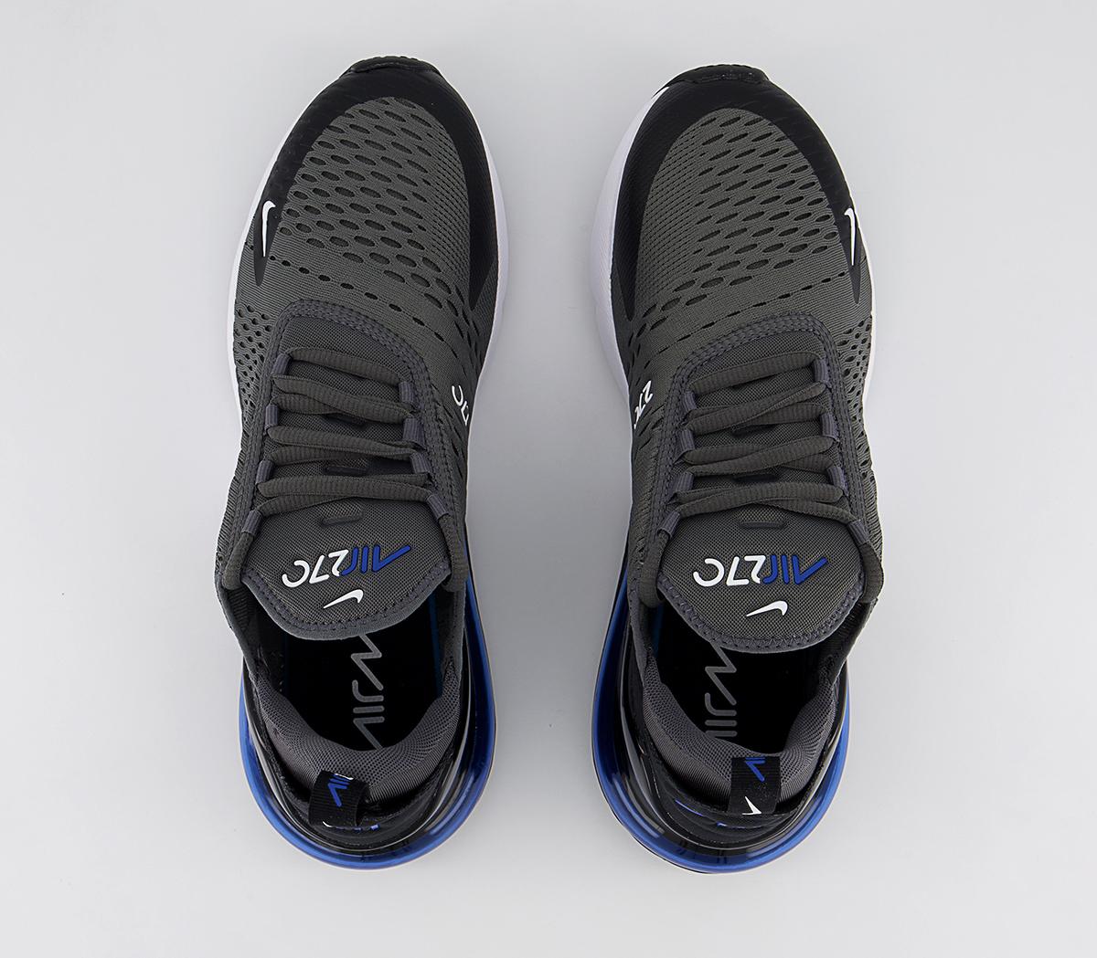 Nike Air Max 270 Trainers Iron Grey Game Royal Black White - Nike Air Max