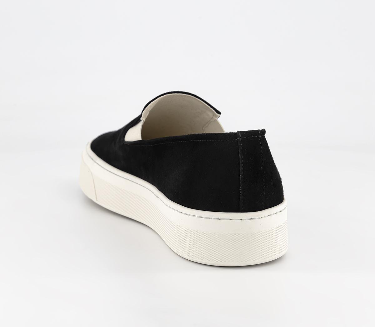 Common Projects Slip On Suede Shoes Black - Women's Trainers