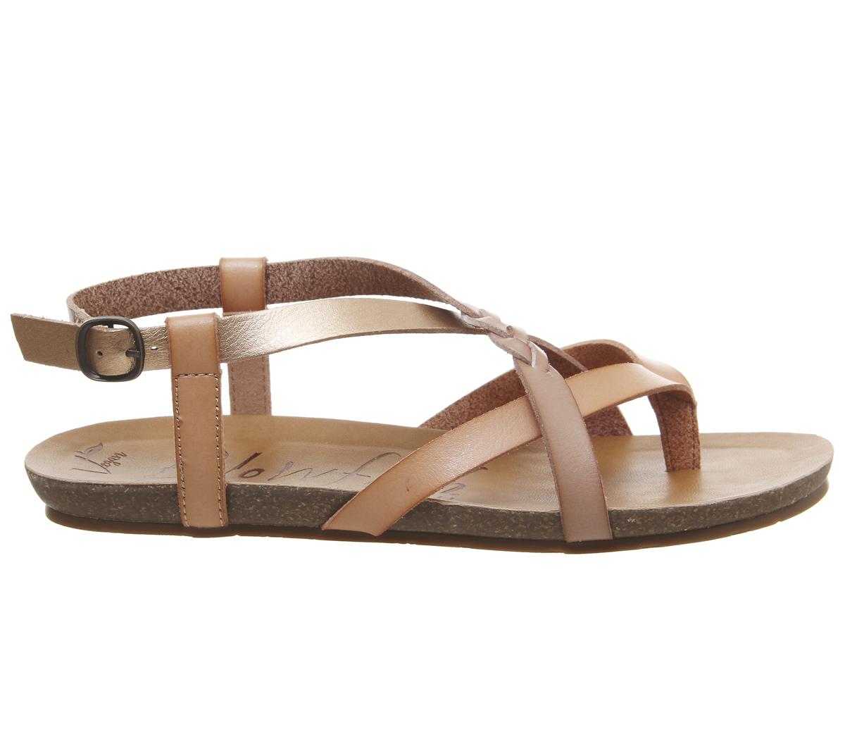 Blowfish Malibu Granola B Sandals Rose Gold - Women’s Sandals