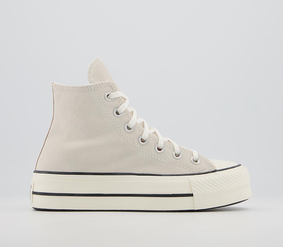 Converse All Star Lift Hi Platform Trainers Egret Black Egret - Women's ...