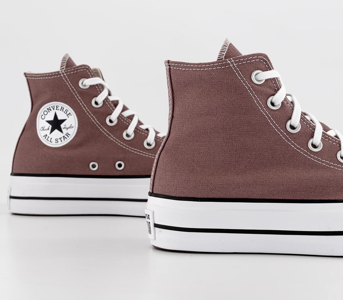 Converse All Star Lift Hi Platform Trainers Saddle Black White - Women ...