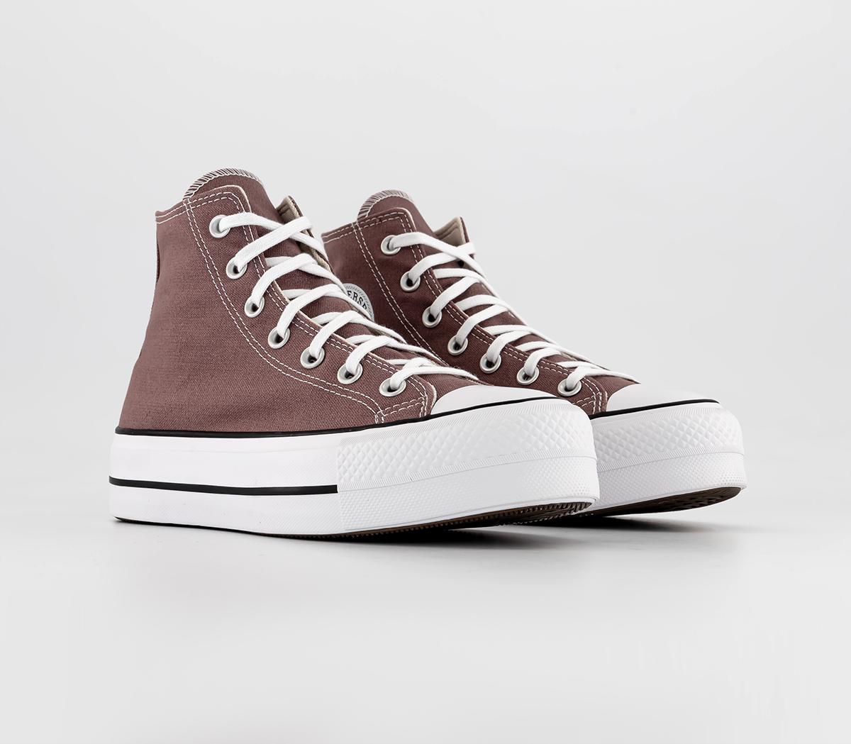 Converse All Star Lift Hi Platform Trainers Saddle Black White - Women ...