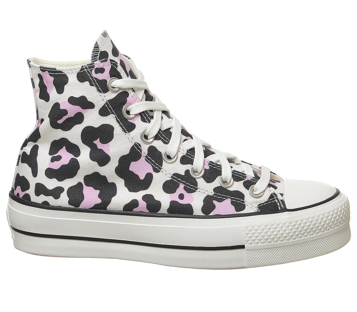 Converse Converse Platform Hi Trainers Vintage White Multi Black Pink ...