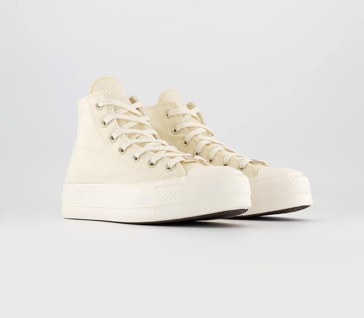 Converse All Star Lift Hi Platform Trainers Potato Salad Light - Women ...